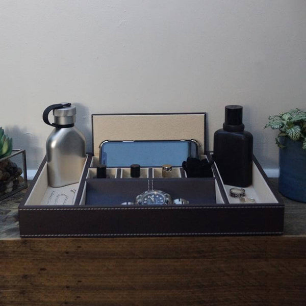 Neat Valet Tray | Men's handmade bedside organiser