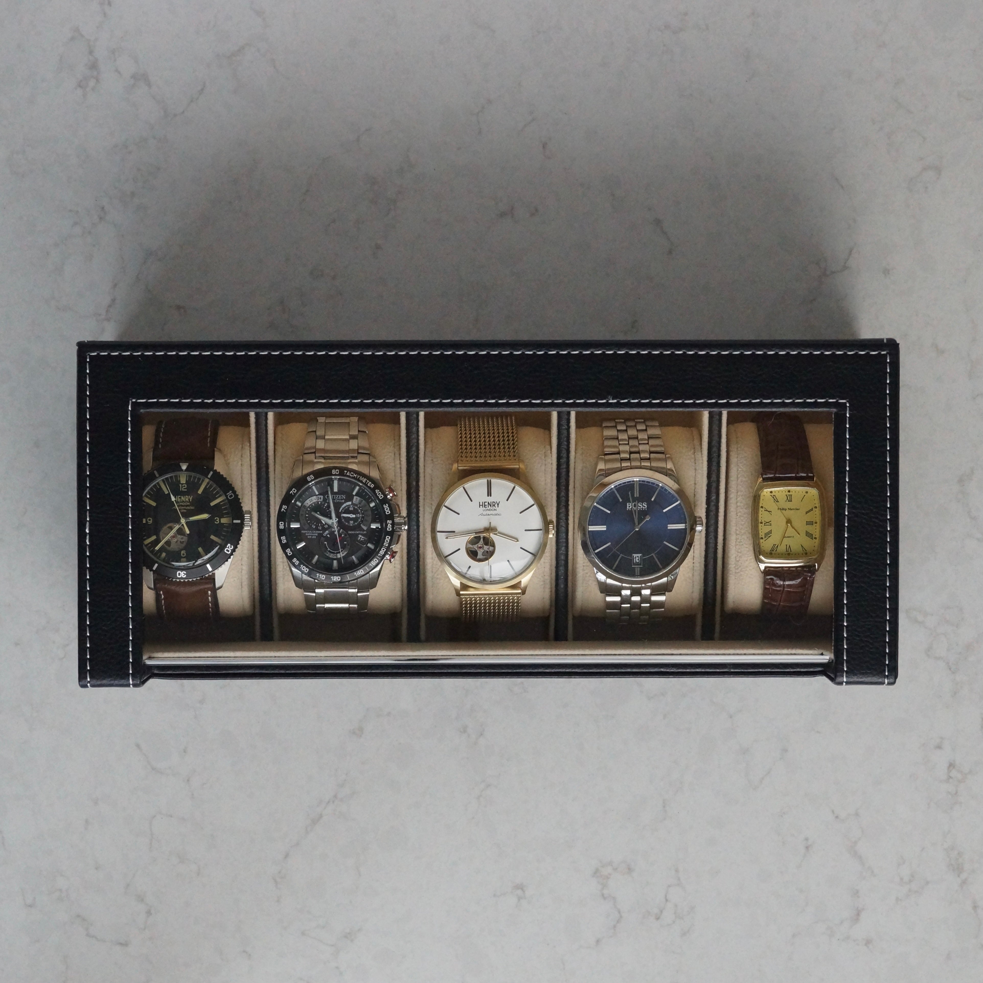 Cannes - 5 Slot Watch Box